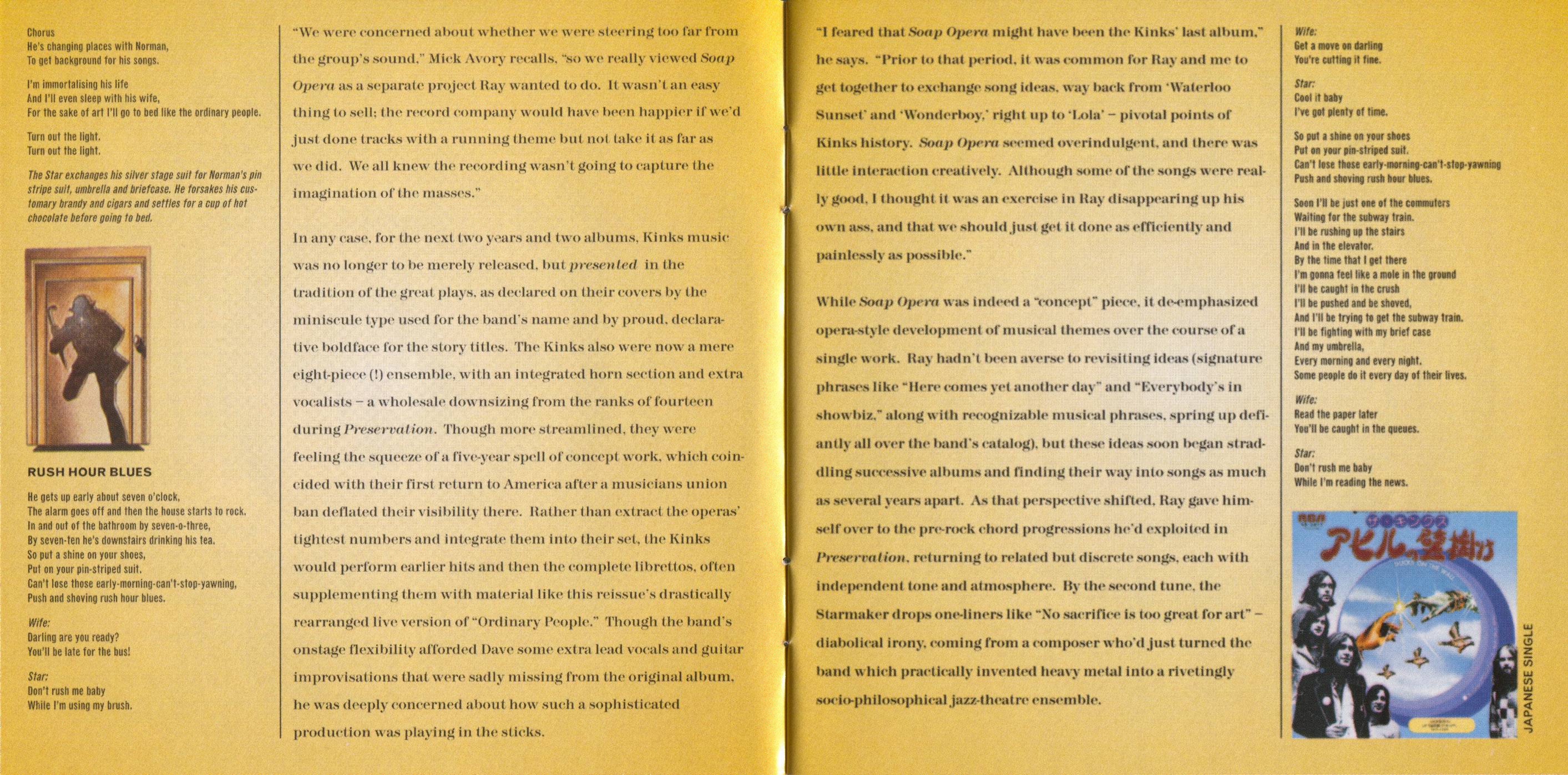 The Kinks Soap Opera : Booklet4 US | CD Covers | Cover Century | Over 1 ...